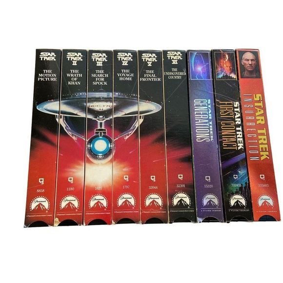 Star Trek | Media | Startrek The Ultimatemovie Collection Vhs 9 Tape Set | Poshmark